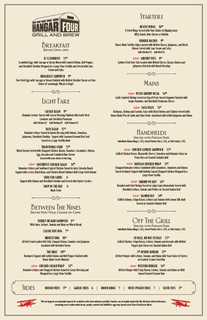 Hangar 4 Grill & Brew - The Golf Club At Moffett Field